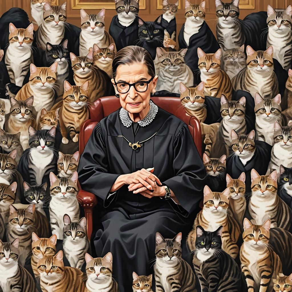 Ruth & the Cats - AI Generated Artwork - NightCafe Creator