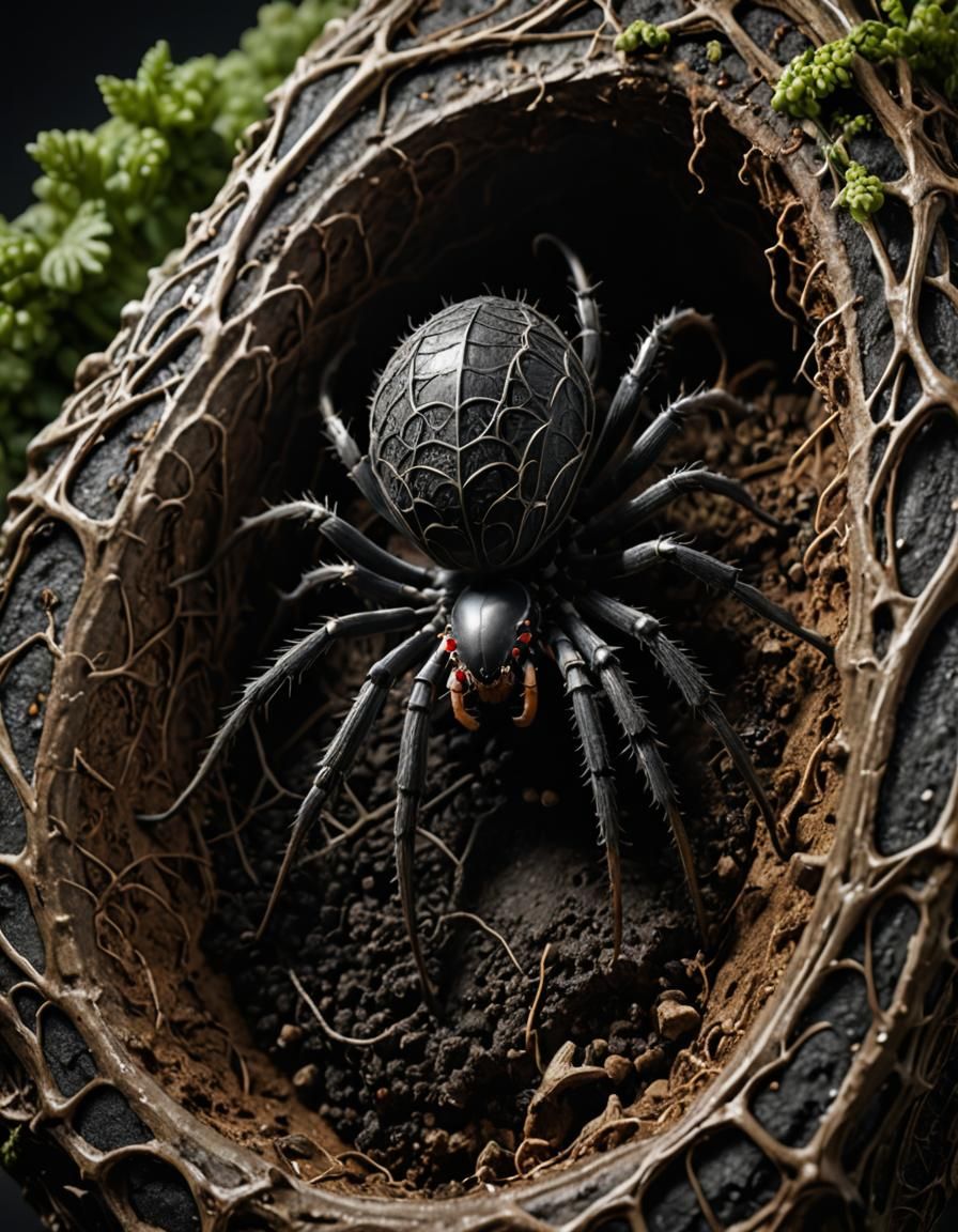 Spiders Nest - AI Generated Artwork - NightCafe Creator