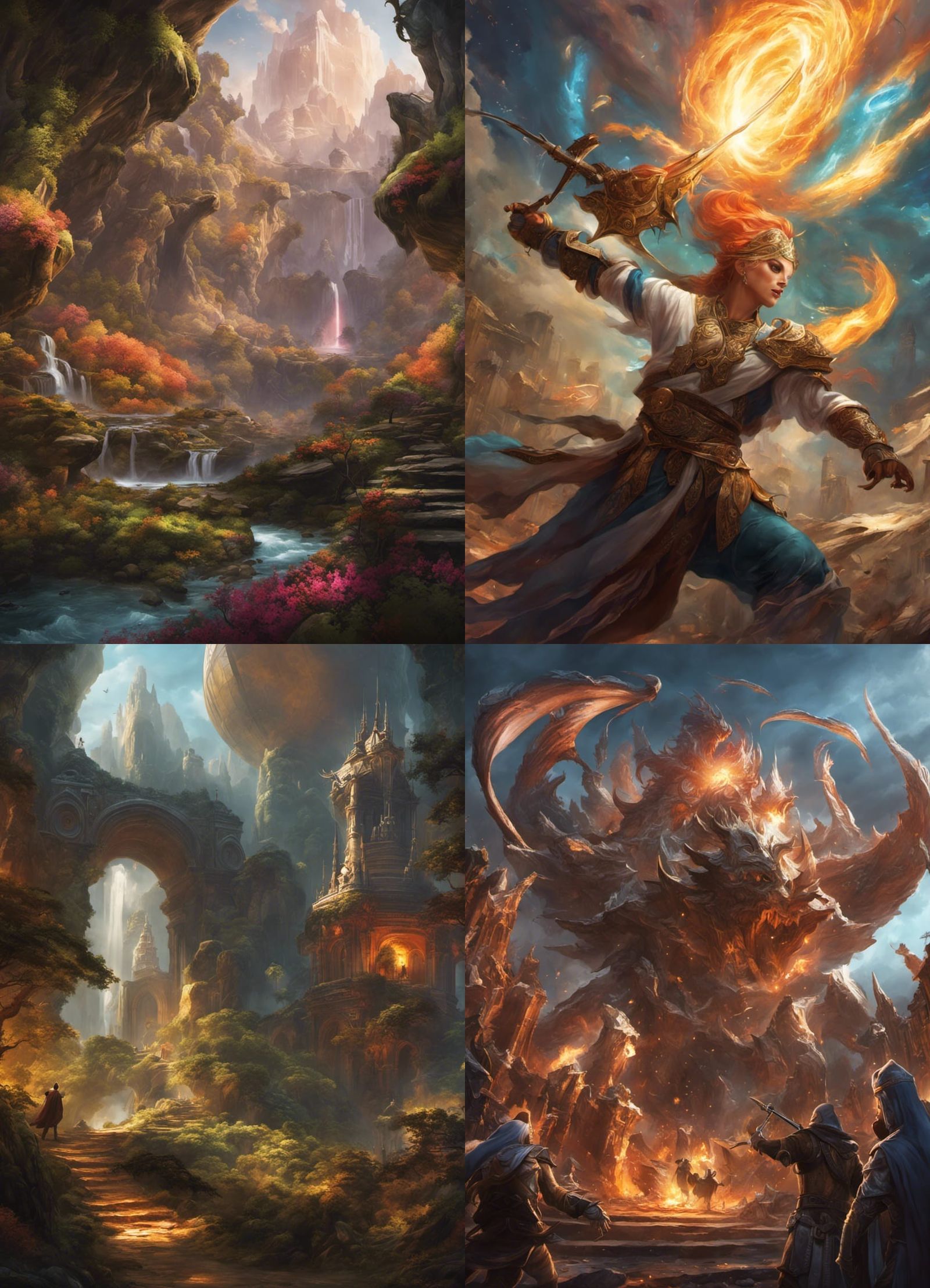 Cover art, concept digital painting, fantasy world, fantasy characters ...