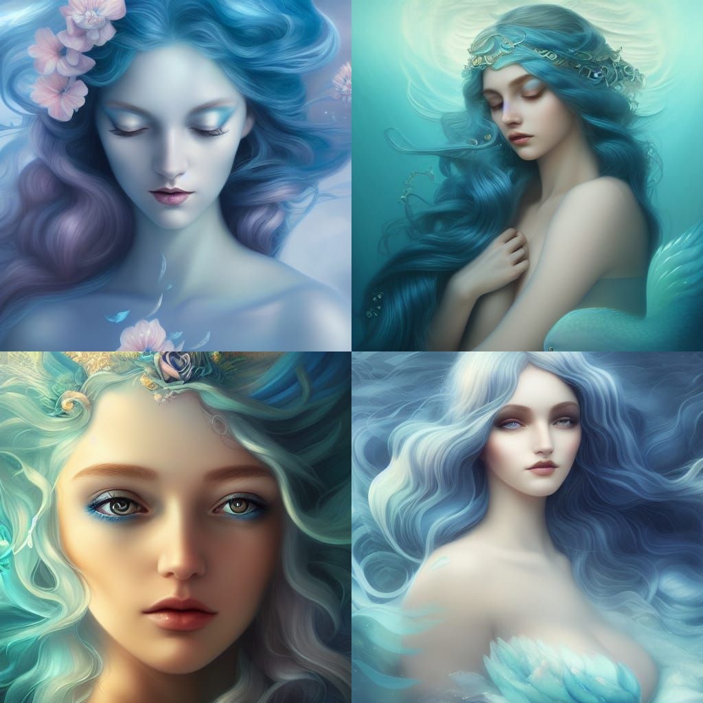 Sirens of the sea - AI Generated Artwork - NightCafe Creator
