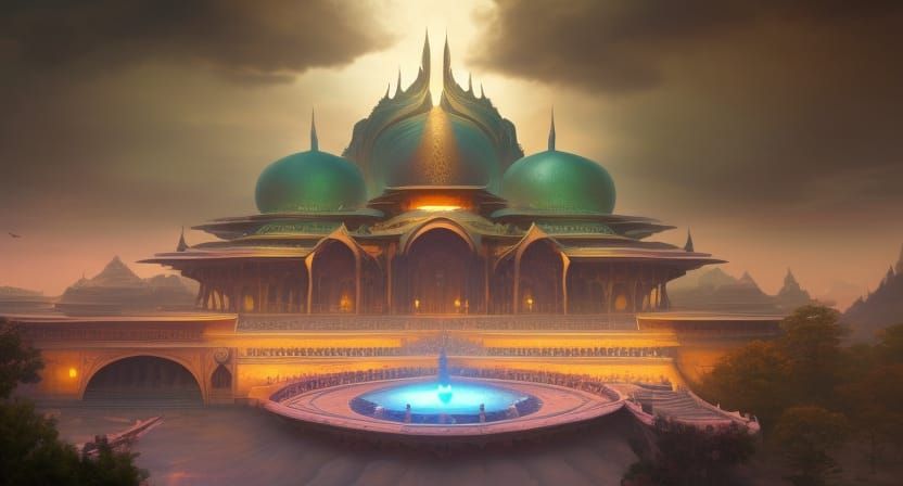 Temple - AI Generated Artwork - NightCafe Creator