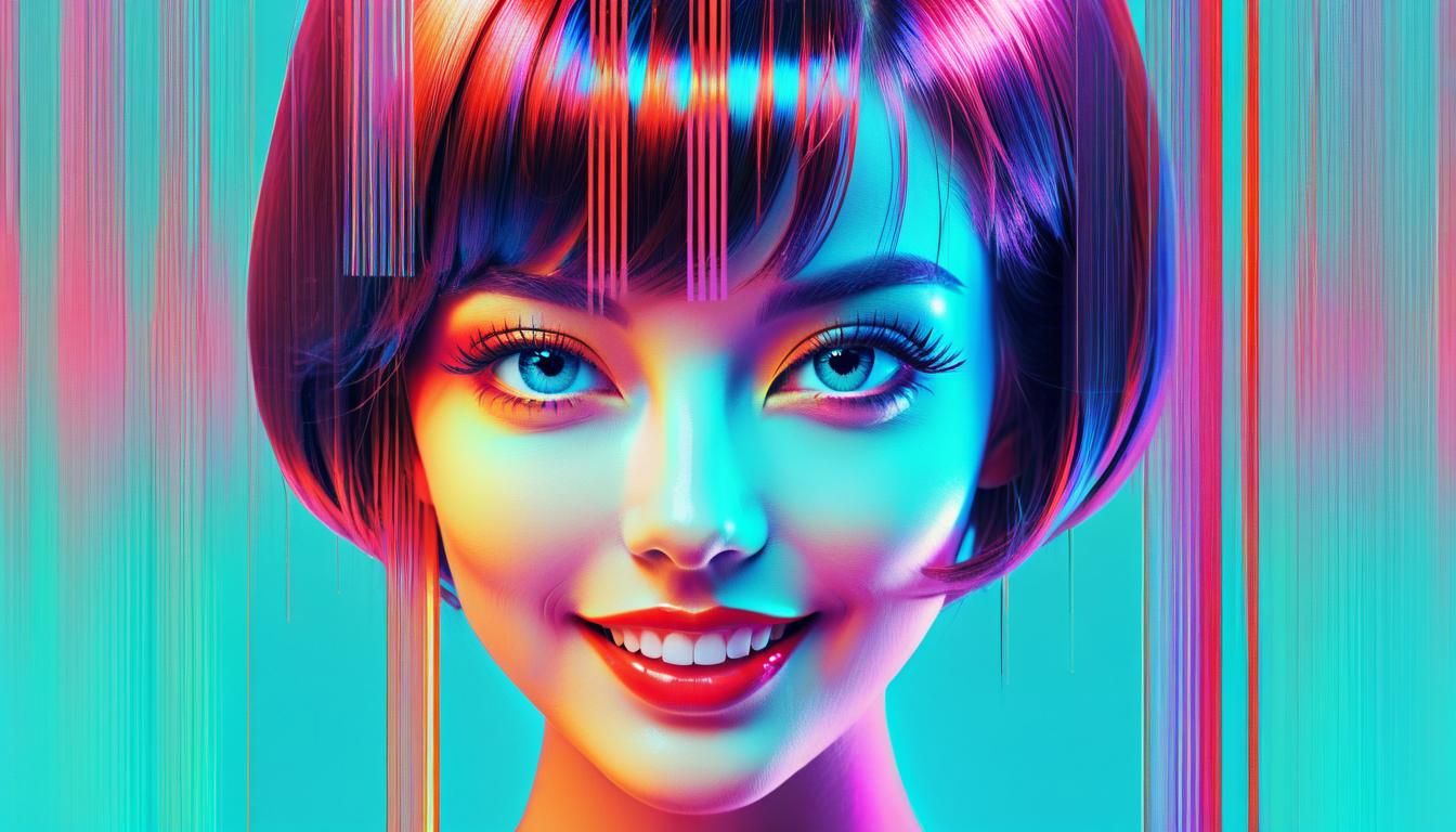 Glitch-Art Portrait - AI Generated Artwork - NightCafe Creator