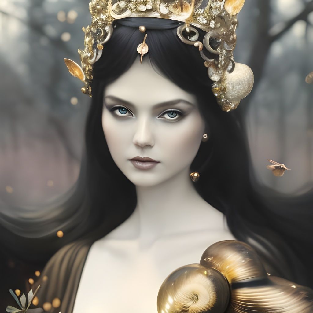 Snail Princess - AI Generated Artwork - NightCafe Creator