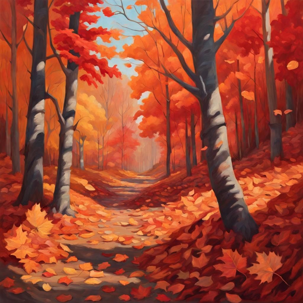 Fall Morning - AI Generated Artwork - NightCafe Creator