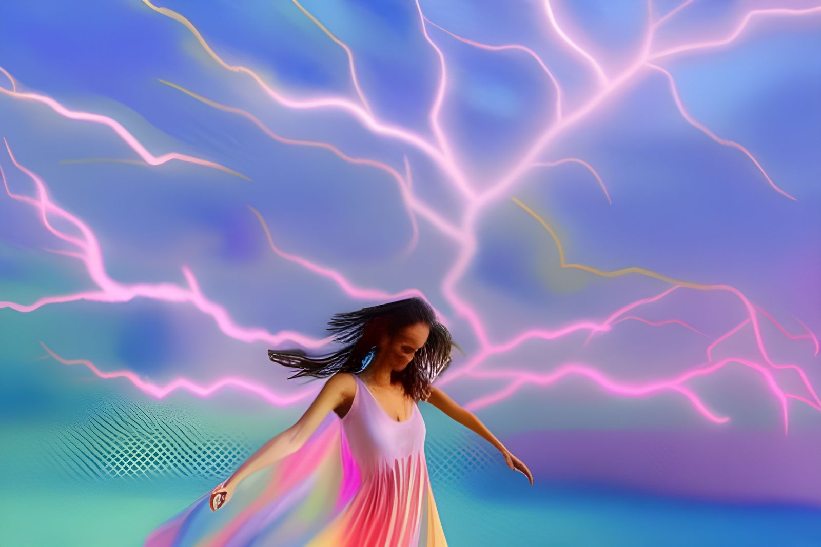 Dancing Amid the Lightning - AI Generated Artwork - NightCafe Creator