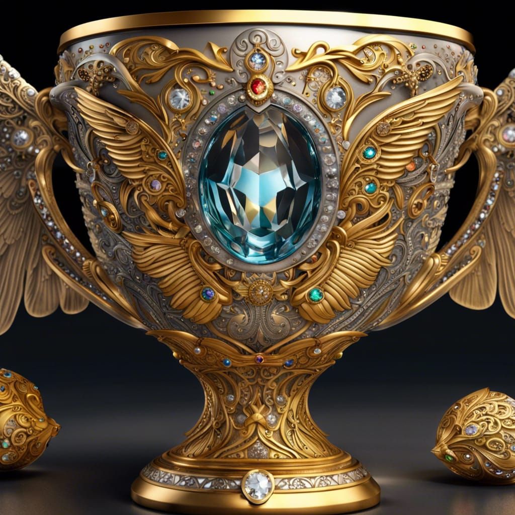 Winged Trophy - AI Generated Artwork - NightCafe Creator