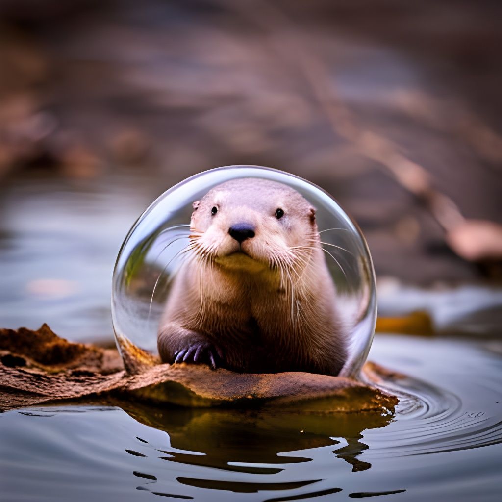 Bubble Otter - AI Generated Artwork - NightCafe Creator