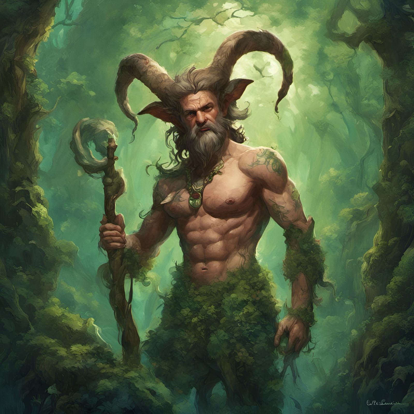 Satyr Elder - AI Generated Artwork - NightCafe Creator