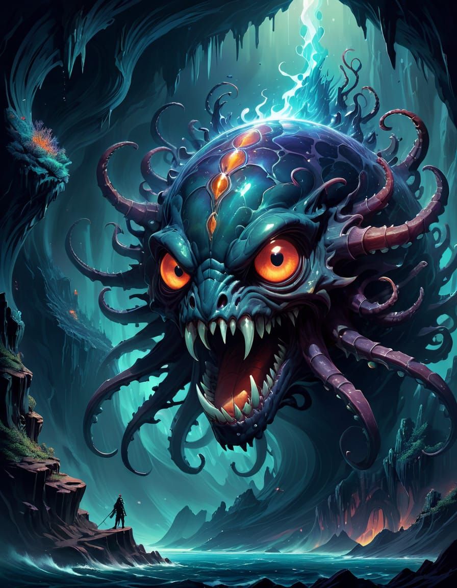 Classic Dungeons and Dragons Monster, "Beholder". The Beholder is a ...