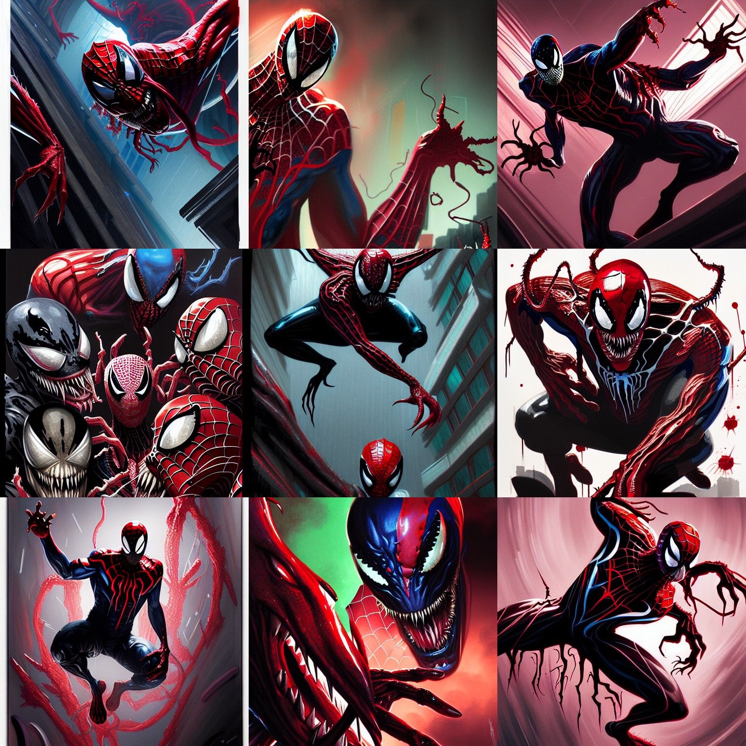 Spider-Man symbiotes - AI Generated Artwork - NightCafe Creator