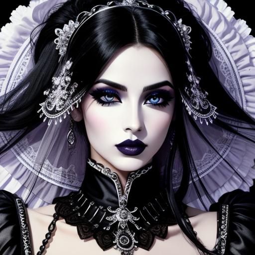 goth goddess - AI Generated Artwork - NightCafe Creator