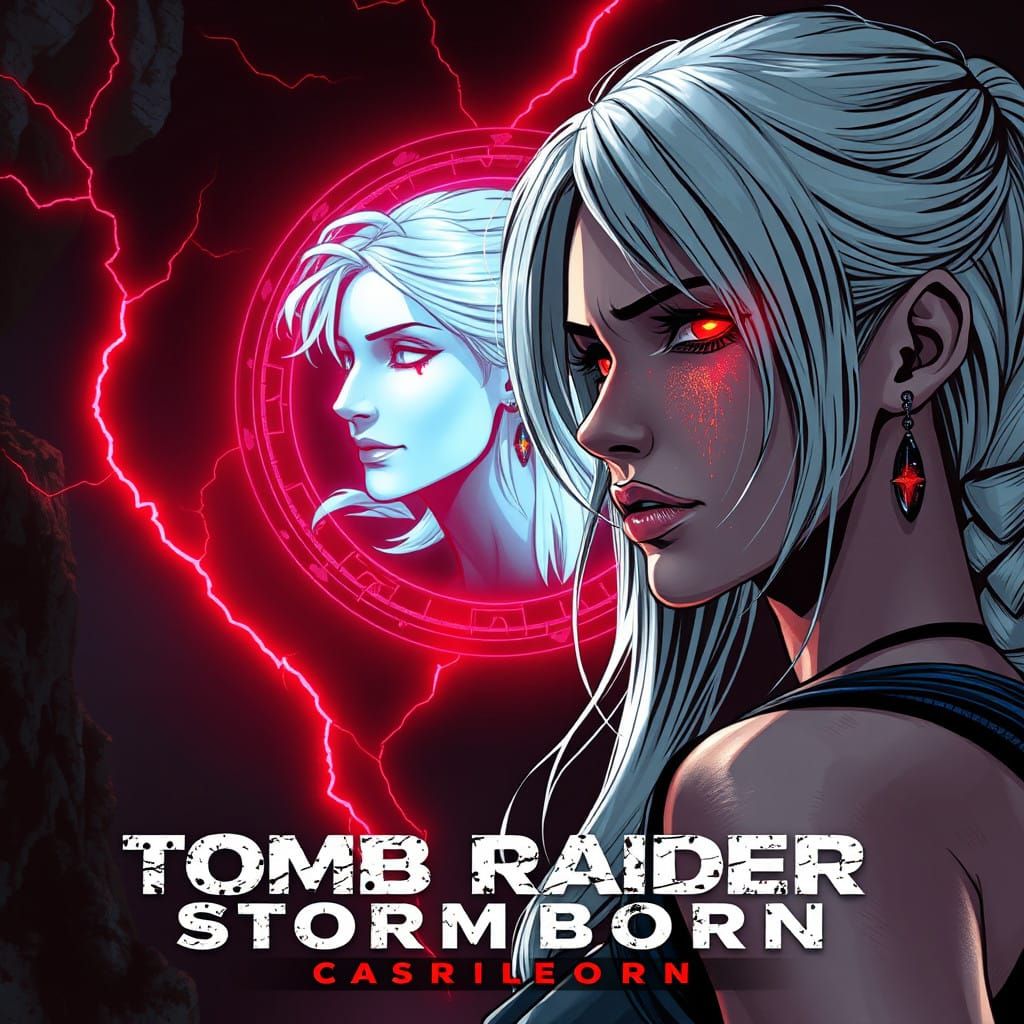 Reya bestows a bit of her power into Layara Croft.