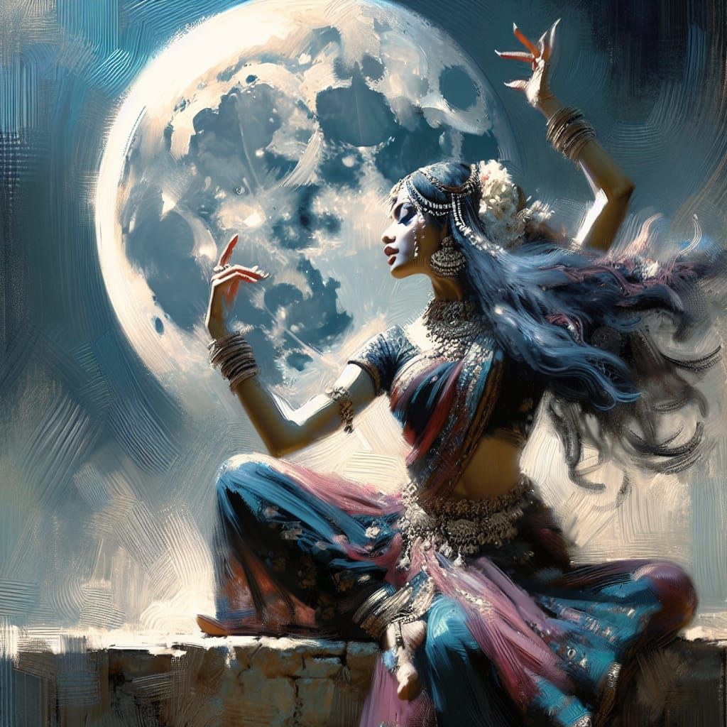 Moonlight Dancing - AI Generated Artwork - NightCafe Creator