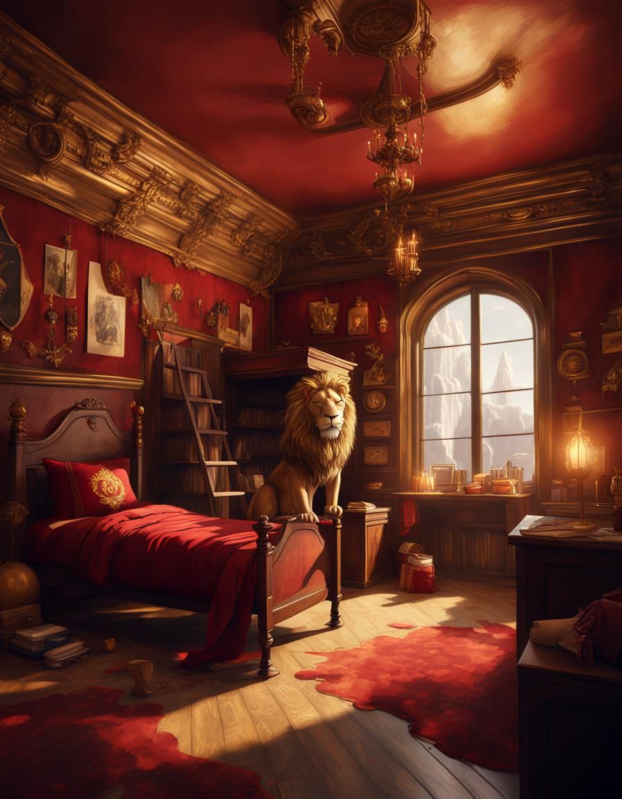 Gryffindor dorm - AI Generated Artwork - NightCafe Creator