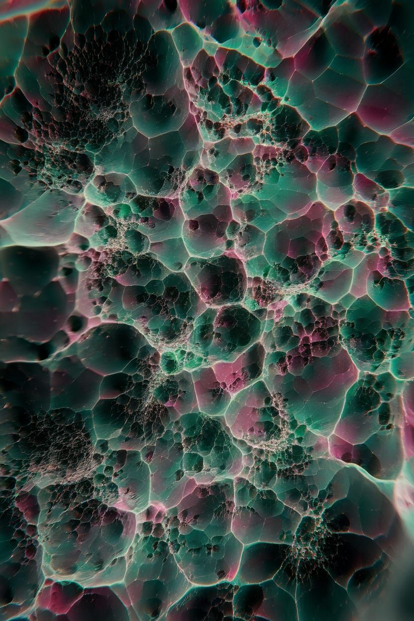 Crazed Bioiridescent Nucleated Microvoids Lavaconic Crackle Crazing in ...