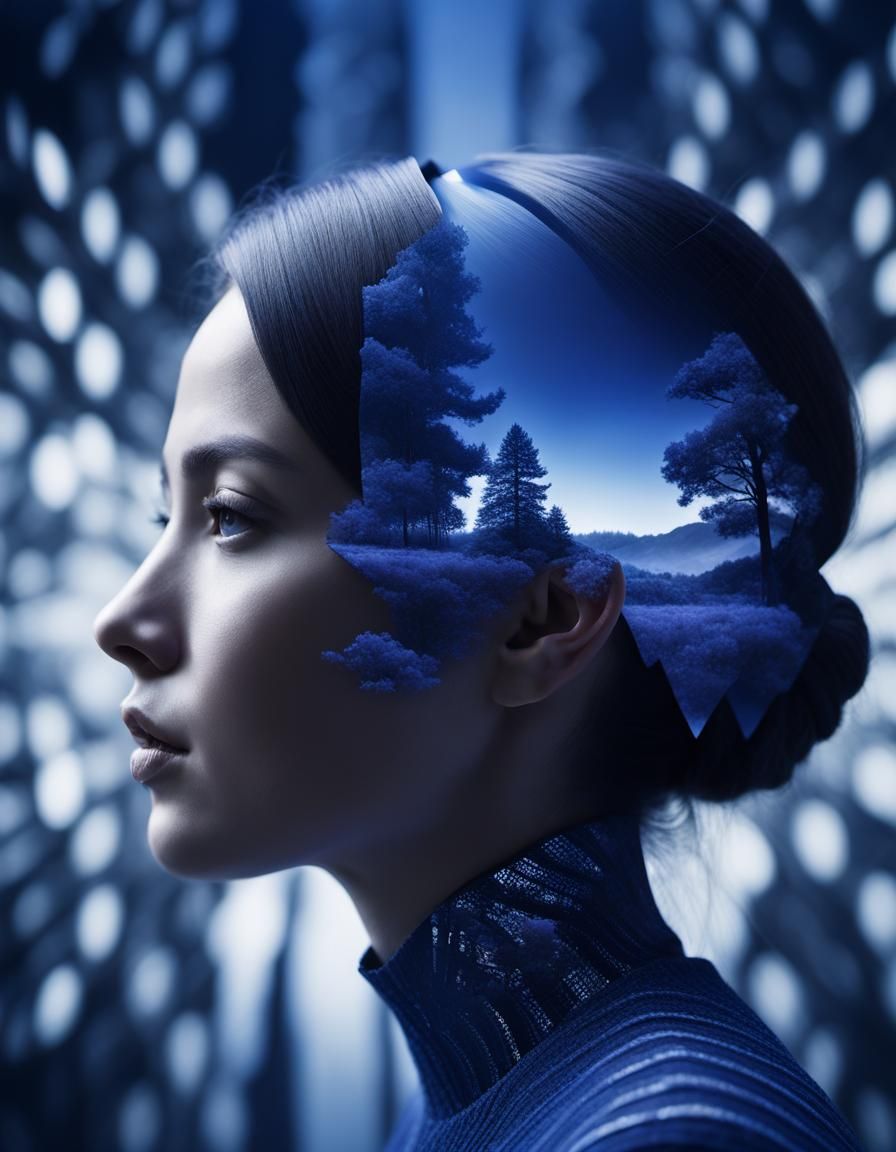 shades of indigo - AI Generated Artwork - NightCafe Creator