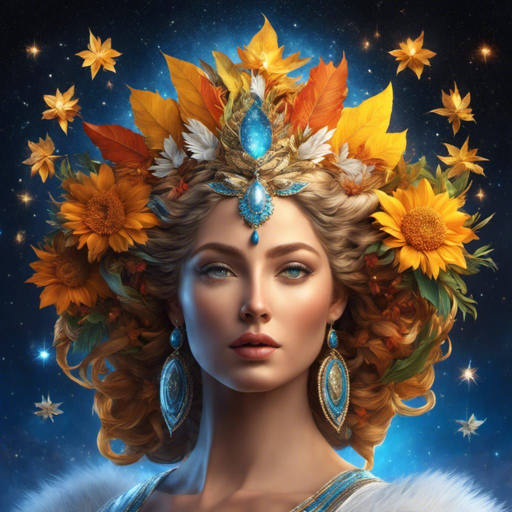 Autumn Maiden - AI Generated Artwork - NightCafe Creator