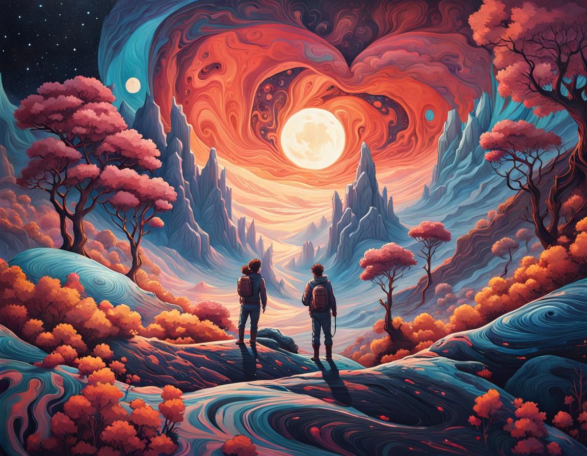 galactic love. - AI Generated Artwork - NightCafe Creator