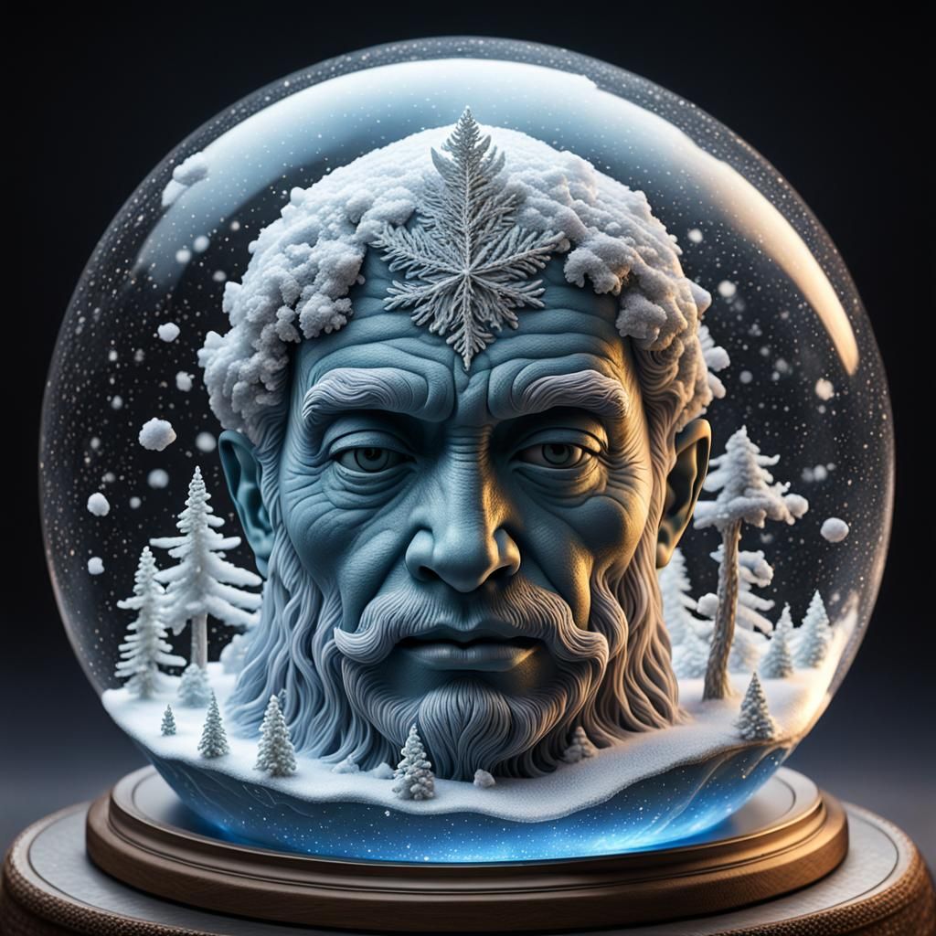 snow globe detailed intricate elegant realistic super de... - AI ...