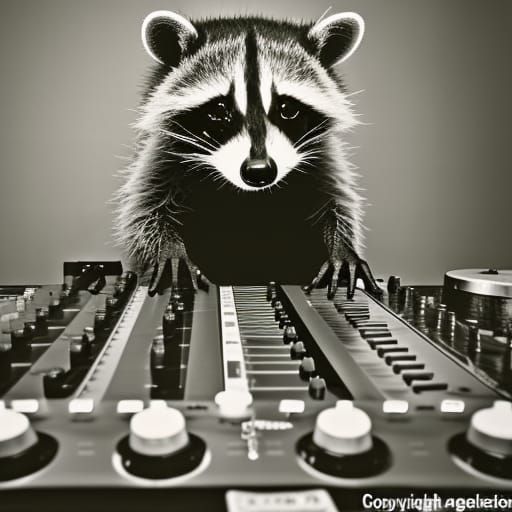 DJ Raccoon - AI Generated Artwork - NightCafe Creator