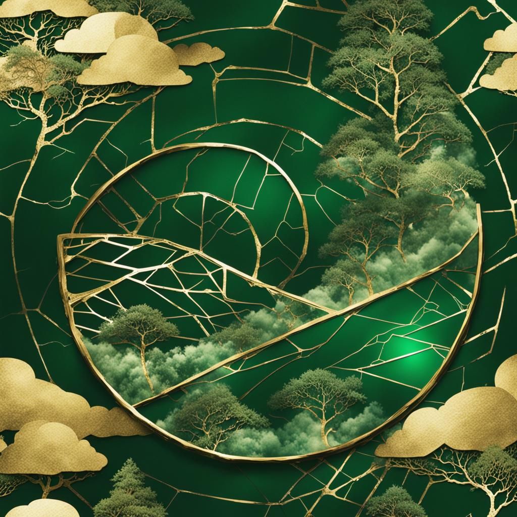 FRACTAL GEOMETRY FOREST - AI Generated Artwork - NightCafe Creator