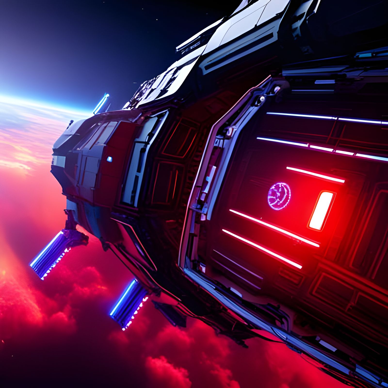 Spaceship IV - AI Generated Artwork - NightCafe Creator