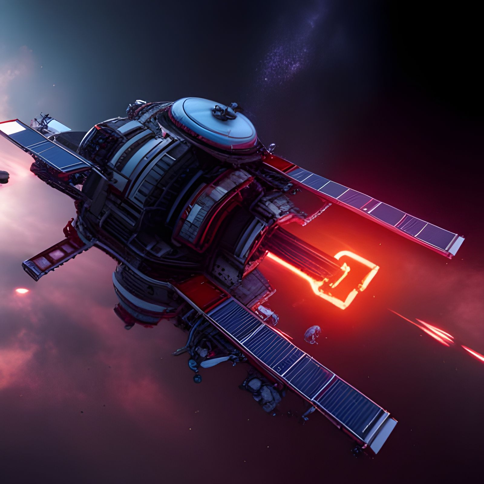 Spaceship V - AI Generated Artwork - NightCafe Creator