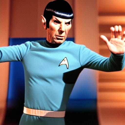 Dance class with Spock - AI Generated Artwork - NightCafe Creator