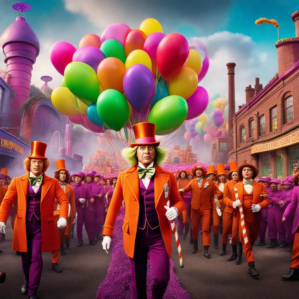 Oompa Loompa Parade - AI Generated Artwork - NightCafe Creator
