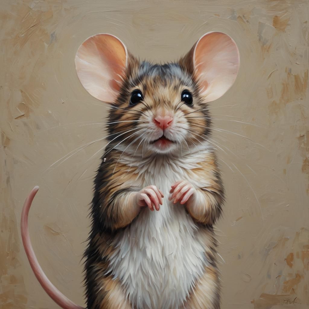 Mouse Portrait - AI Generated Artwork - NightCafe Creator