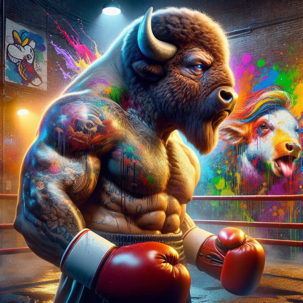 MIKE "BISON"??? - AI Generated Artwork - NightCafe Creator