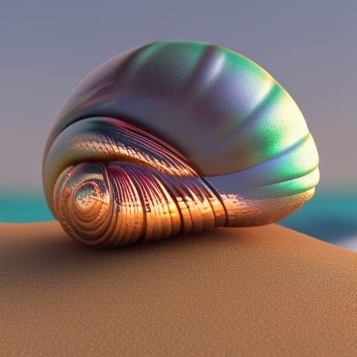 Opalescent shell - AI Generated Artwork - NightCafe Creator