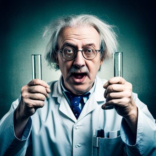 Crazy mad scientist - AI Generated Artwork - NightCafe Creator
