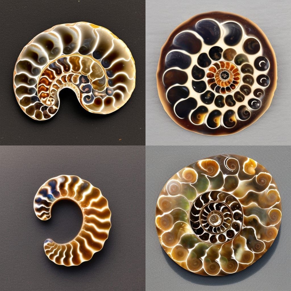 polished ammonite - AI Generated Artwork - NightCafe Creator