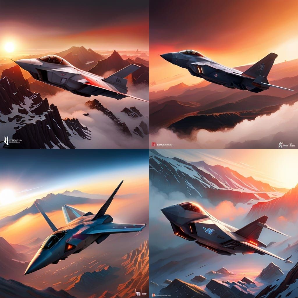 Boeing F-22 Raptor - AI Generated Artwork - NightCafe Creator
