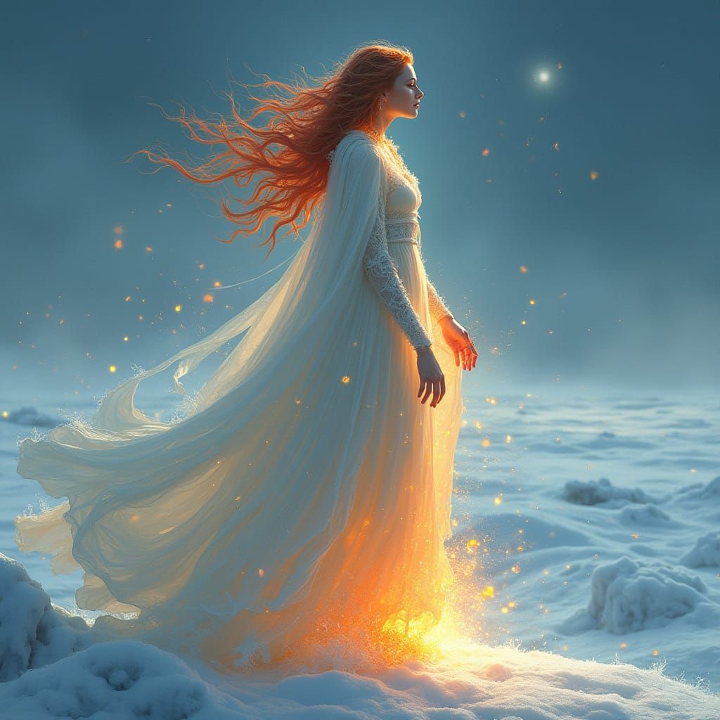 Goddess of ice and fire - Goddess of Balance and Fierce Beau...