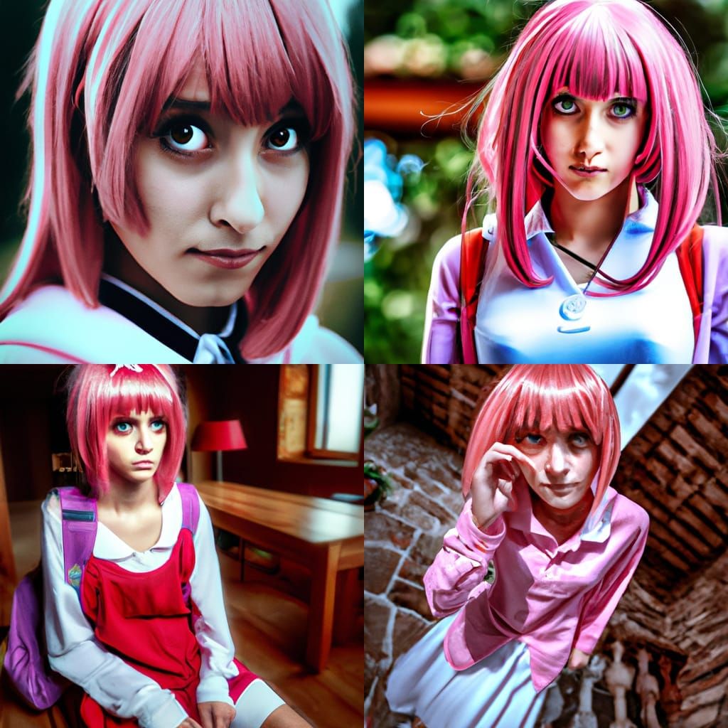 Lucy diclonius, Elfen lied, live action, Made in 90's - AI Generated ...