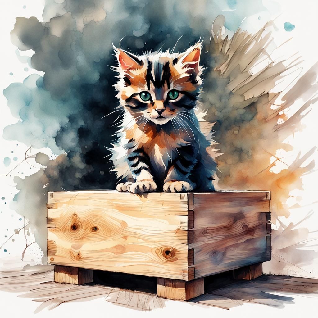 Sitting On A Box - AI Generated Artwork - NightCafe Creator
