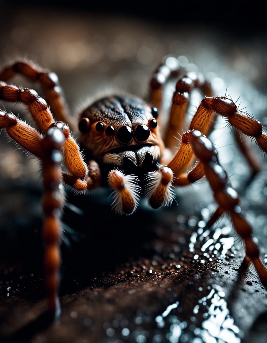 Creepy horror spiders, hyper realistic, 8k ultra detailed, scary, hdr ...