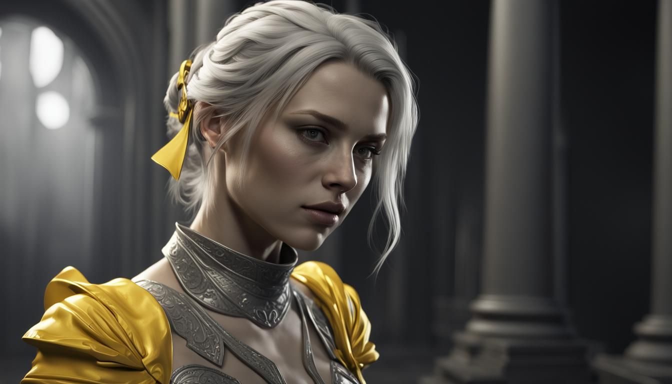 Selective Color Portrait - AI Generated Artwork - NightCafe Creator