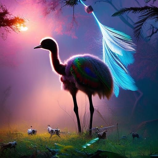 Baby Ostrich - AI Generated Artwork - NightCafe Creator