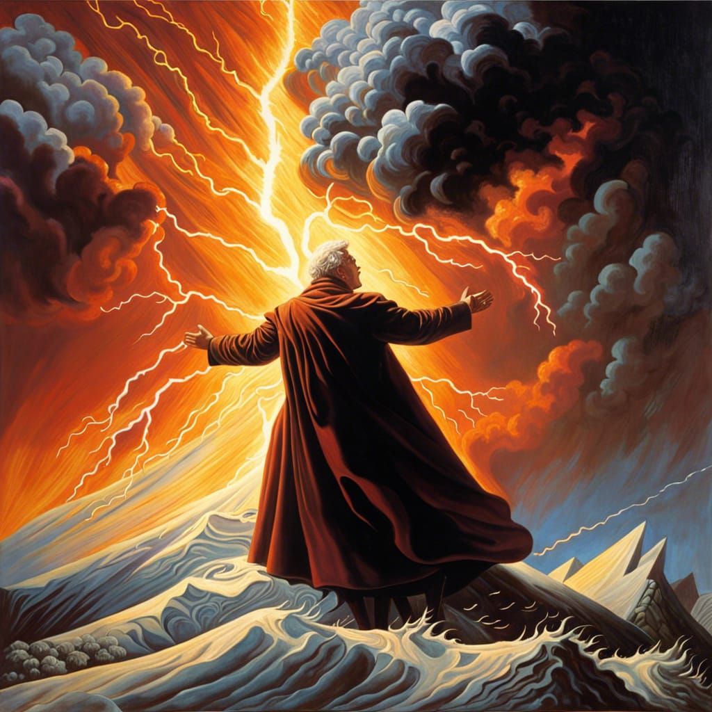 God forming man out of clay, oil on canvas, by Alex Ross, Epic, perfect ...