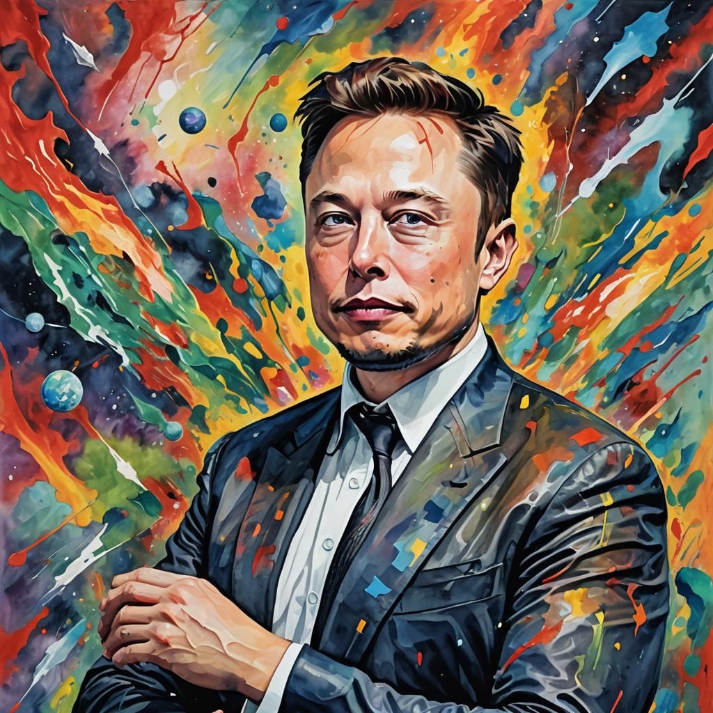 make elon musk, in nft format - AI Generated Artwork - NightCafe Creator