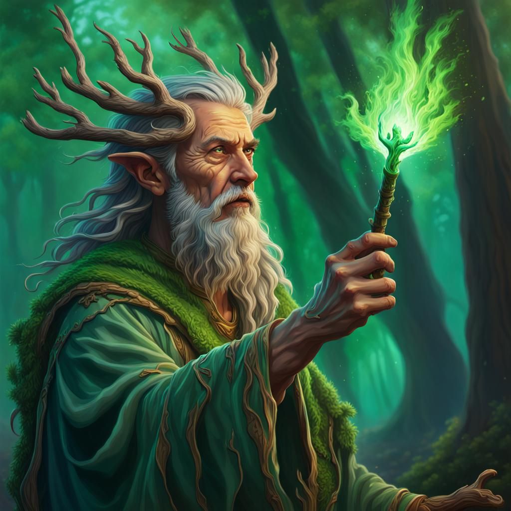 Tree Druid - AI Generated Artwork - NightCafe Creator
