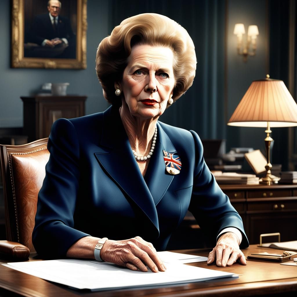Margaret Thatcher - Women Who Inspire - AI Generated Artwork ...