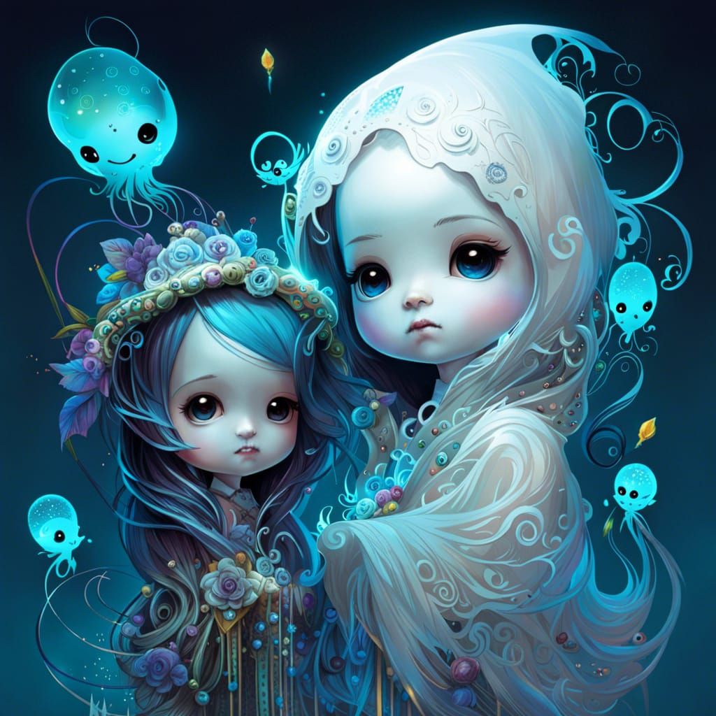 Ghosts - AI Generated Artwork - NightCafe Creator