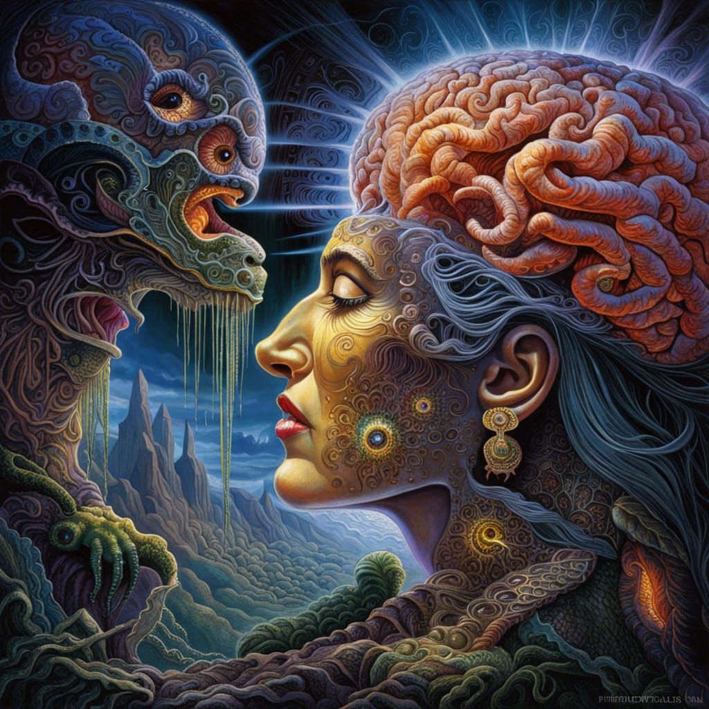 "Brain Damage" horror by Josephine Wall Kelly Freas Killian Eng: dark ...
