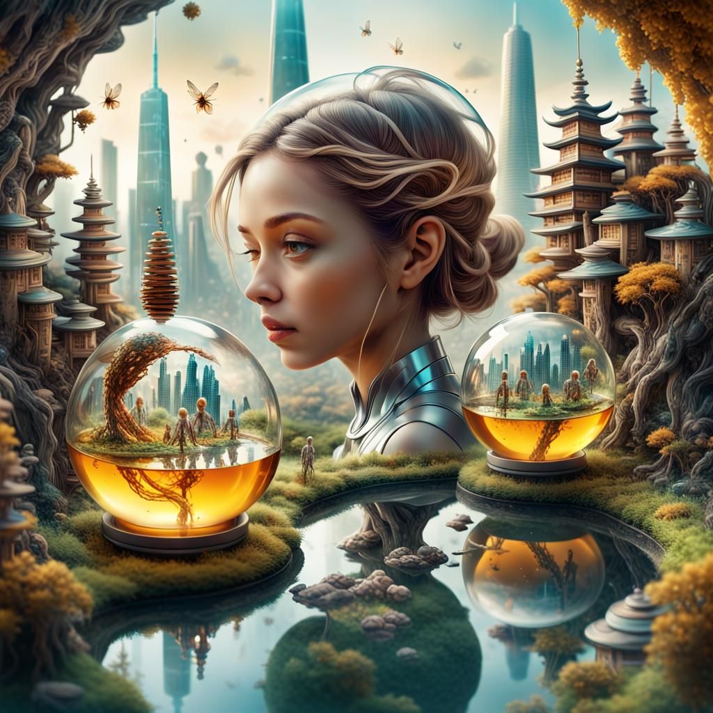 The Honey Zen Garden. - AI Generated Artwork - NightCafe Creator