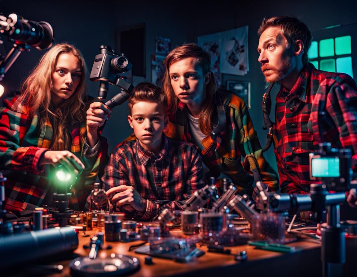 Plaid people - AI Generated Artwork - NightCafe Creator