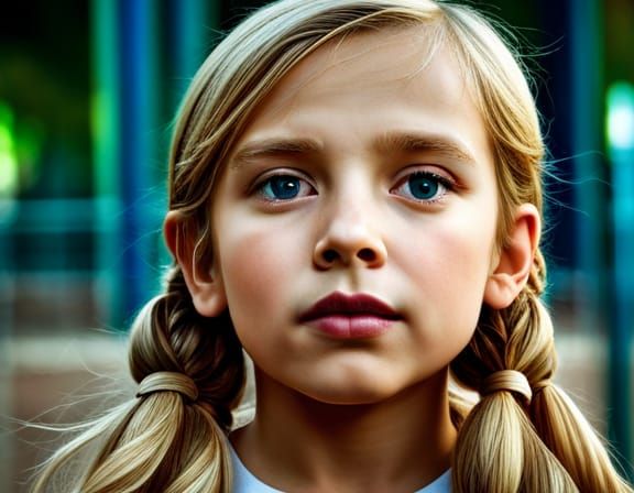 A Little Girl - AI Generated Artwork - NightCafe Creator